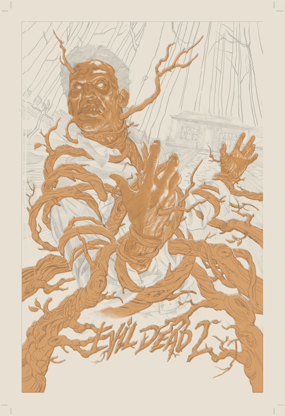 EVIL DEAD 2 SCREEN PRINT - Jason Edmiston